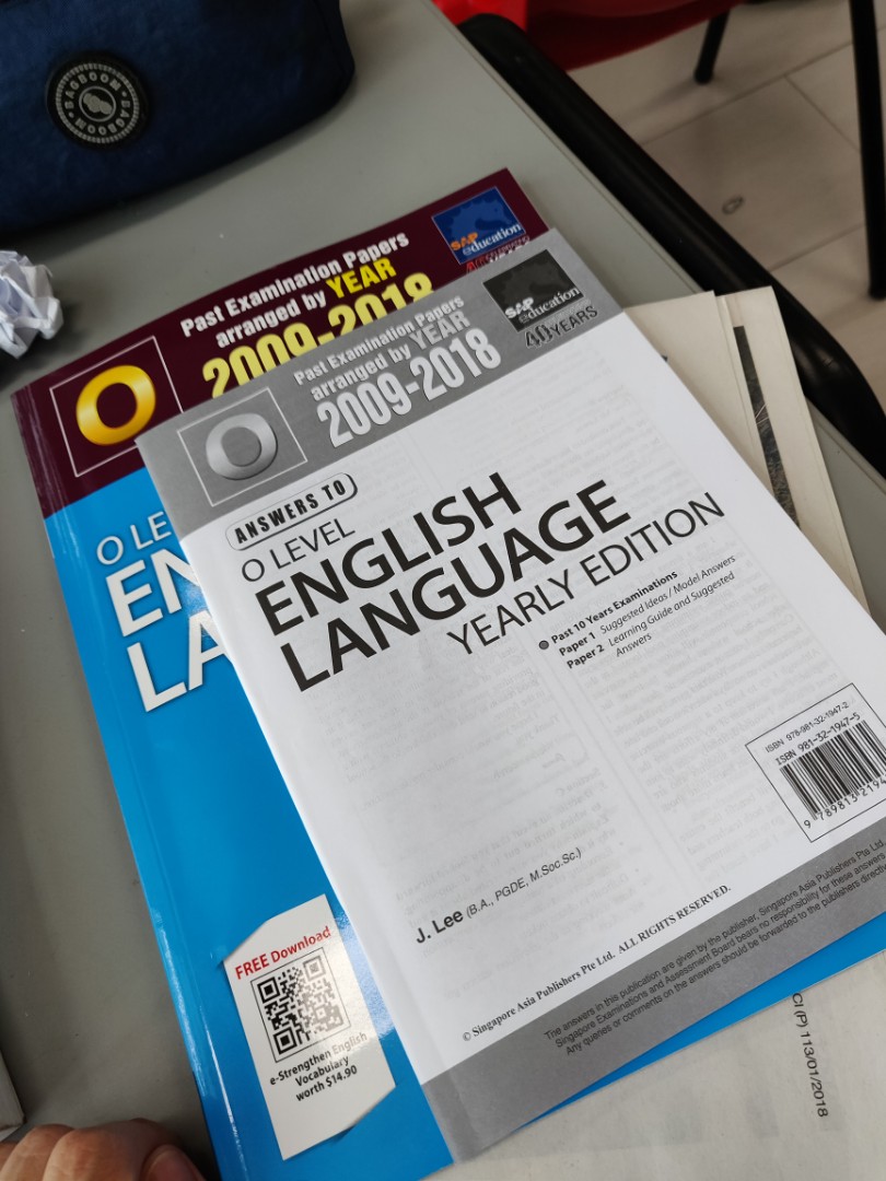 SAP Education O-Level English Language Yearly Edition (2009-2018 ...