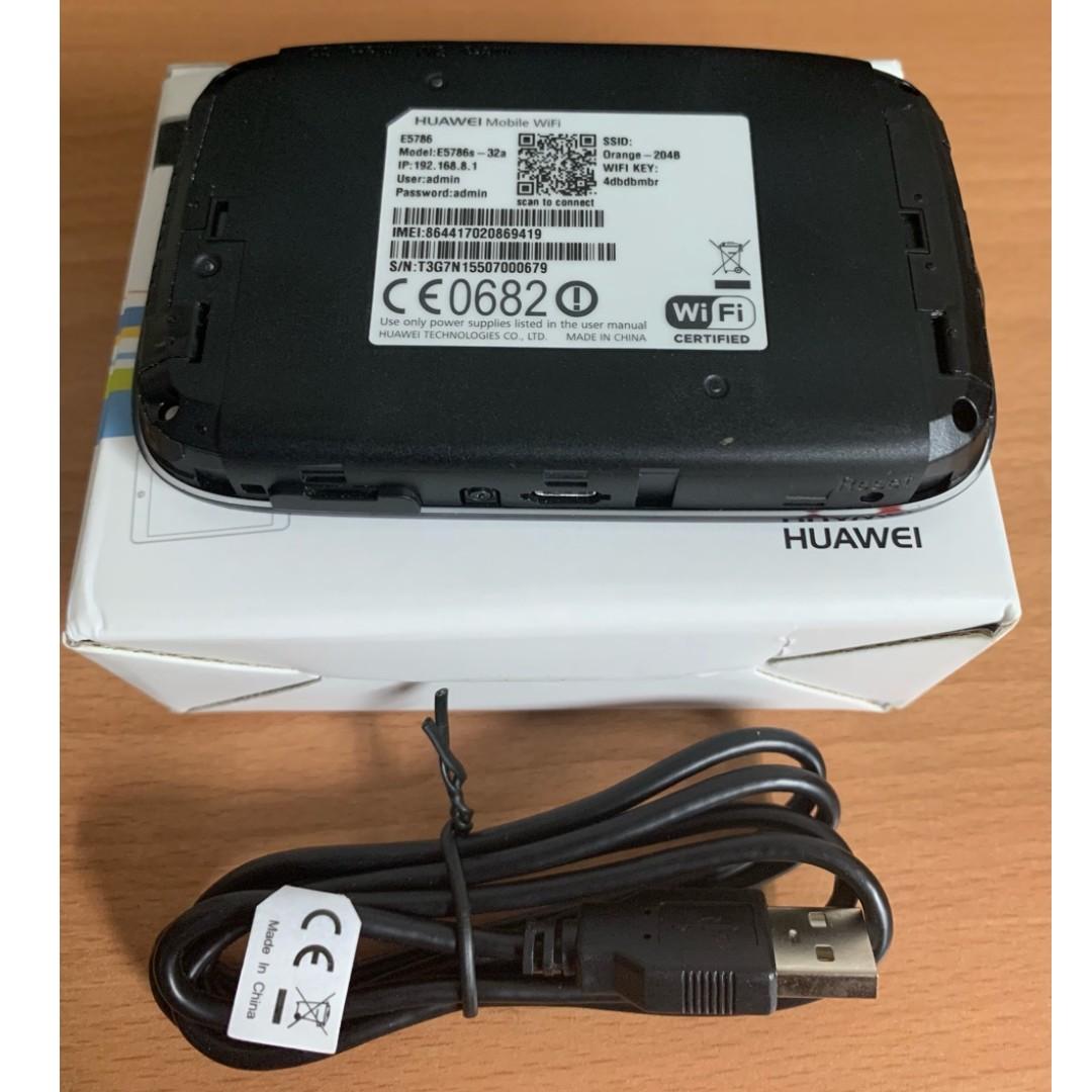 Orange Huawei E5786 (MOD) UNLOCKED 4G+ LTE MiFi Modem Router 300Mbps ...