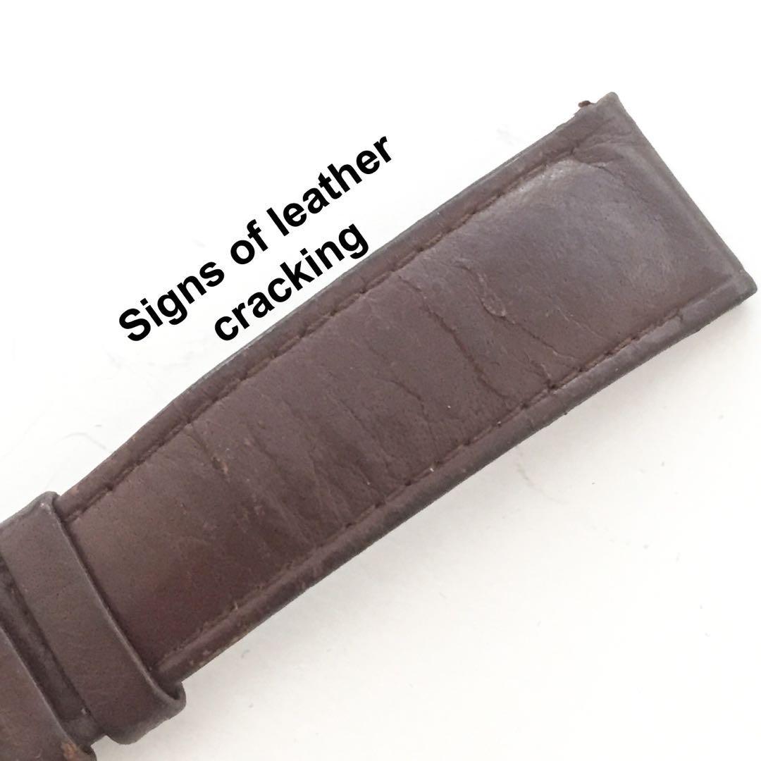 (Pending) Vintage ROLEX Plaque G Swiss Gold Plated Buckle 20mm Brown ...