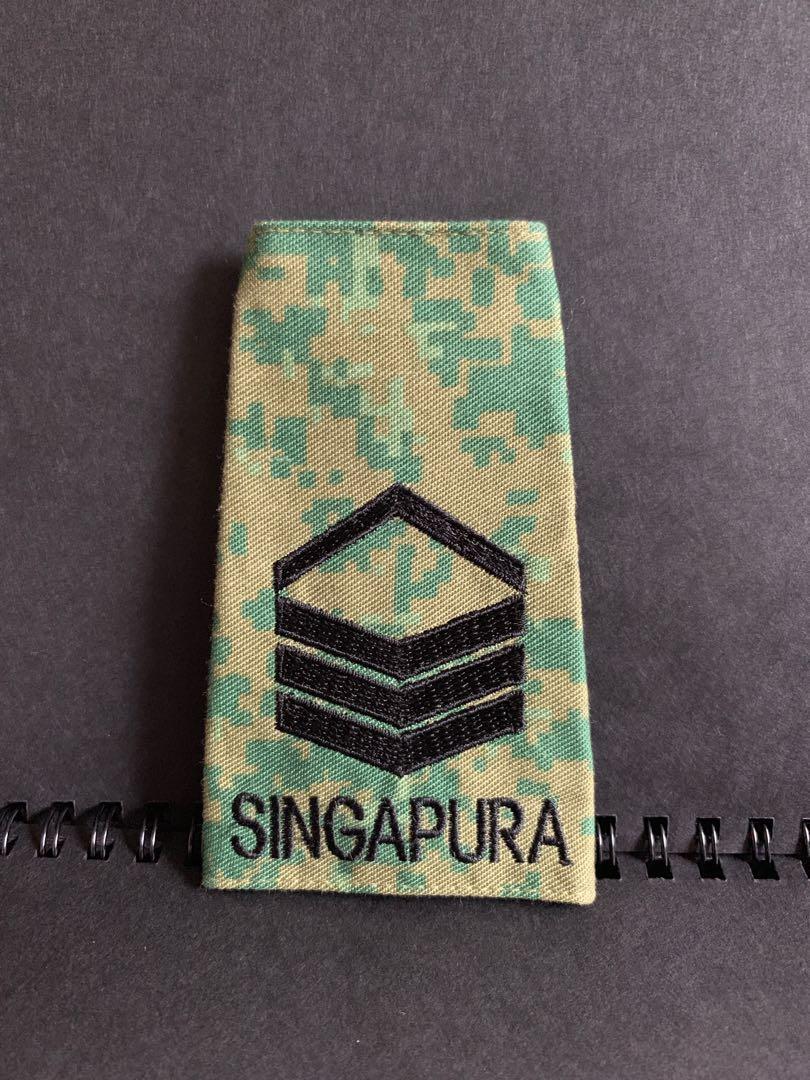SAF Second Sergeant Rank, Men's Fashion, Bags, Belt bags, Clutches and Pouches on Carousell