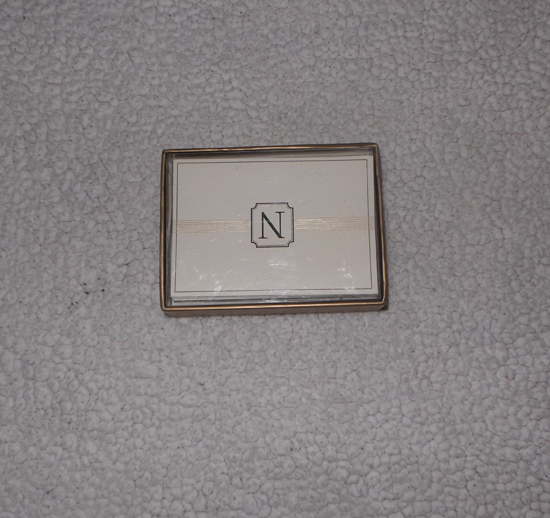 SALE Monogram "N' Note Cards, Hobbies & Toys, Stationary & Craft, Craft ...