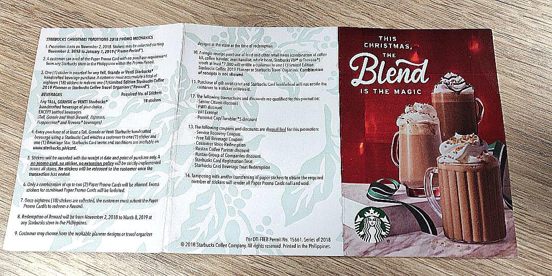 SUPER SALE STARBUCKS Completed Christmas Sticker CARD, Tickets ...
