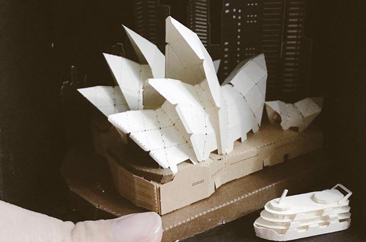 Sydney Opera House Paper Nano, Hobbies & Toys, Stationery & Craft ...