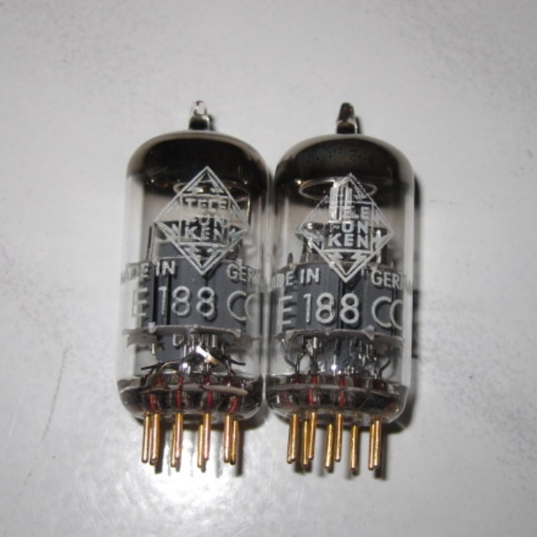 telefunken e188cc e88cc cca ecc88 7308 6922 6dj8 diamond bottom strong ...
