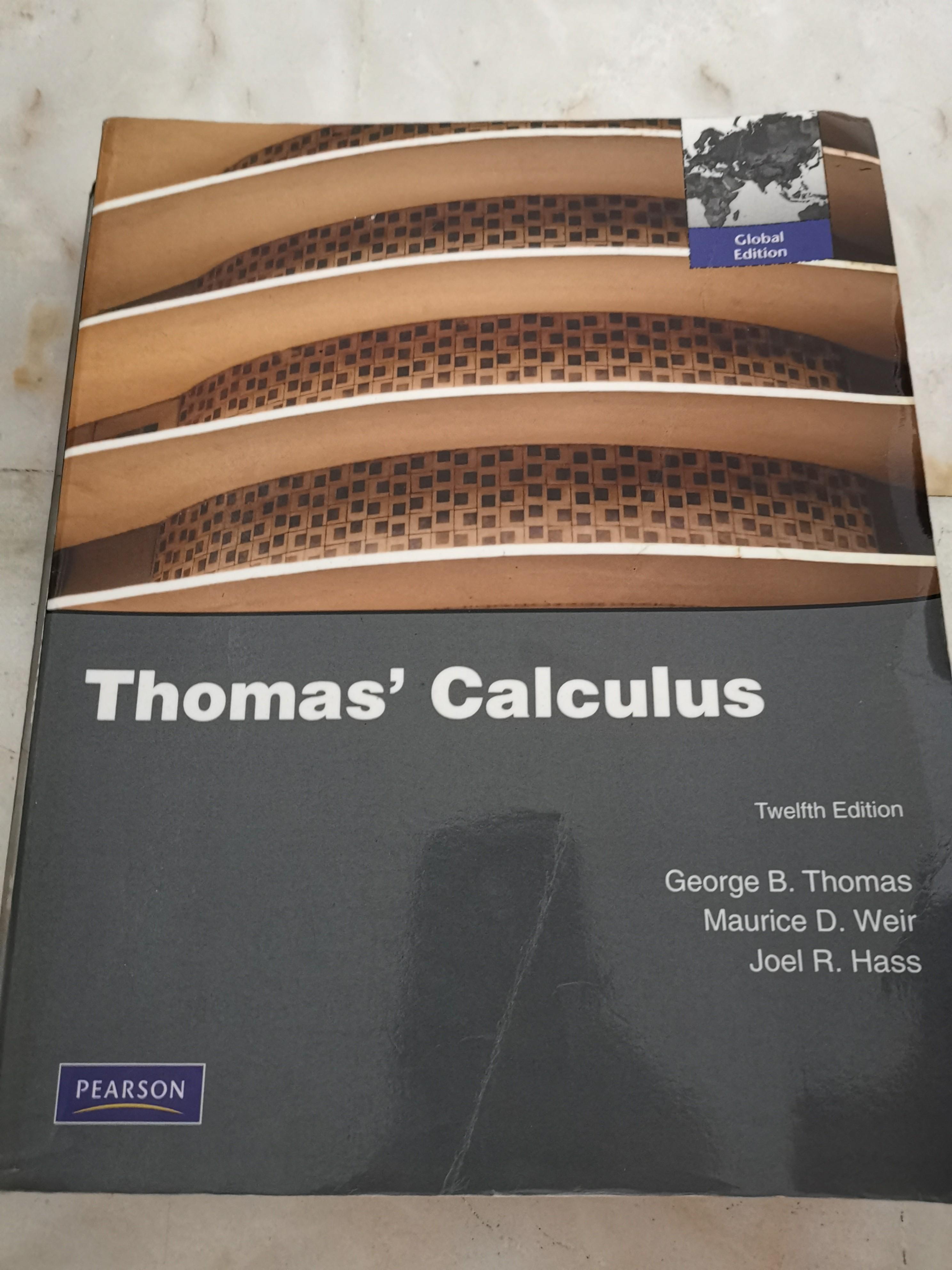 Thomas' Calculus Textbook (Twelve Edition), Hobbies & Toys, Books ...