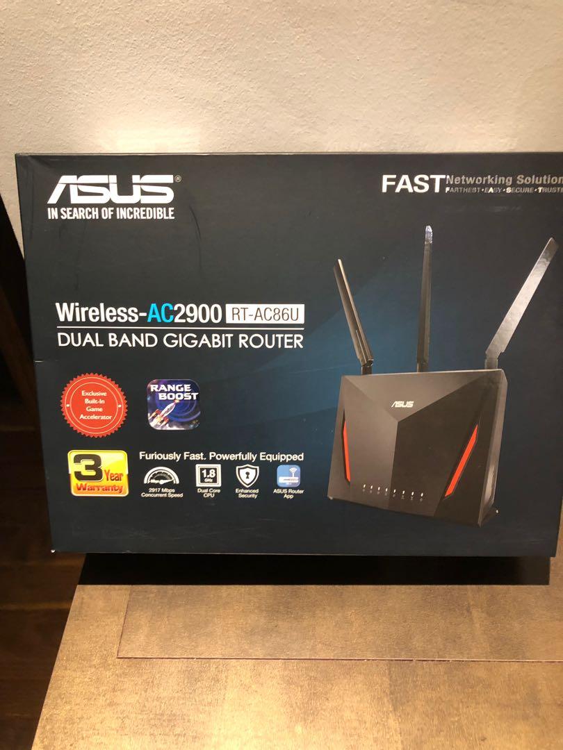 Asus RT-AC86U Router, Computers & Tech, Parts & Accessories, Networking ...