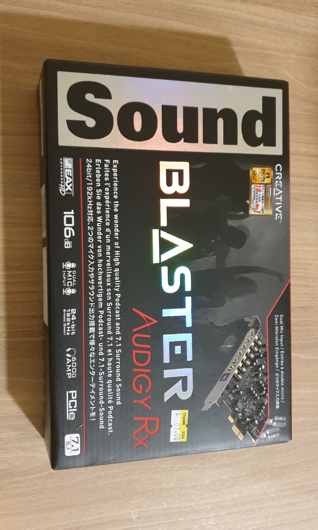Creative Soundblaster Audigy 5 RX - Internal Sound Card, TV & Home ...