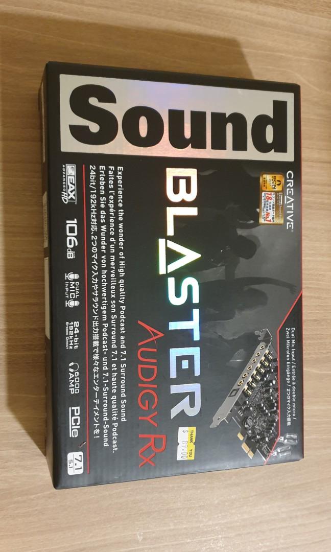 Creative Soundblaster Audigy 5 RX - Internal Sound Card, TV & Home ...