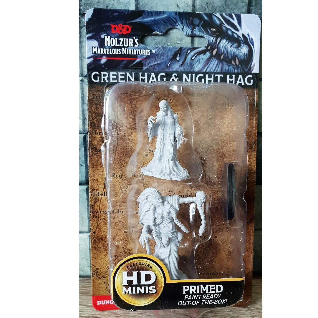 Green & Night Hag - Dungeons & Dragons Miniatures, Hobbies & Toys, Toys ...