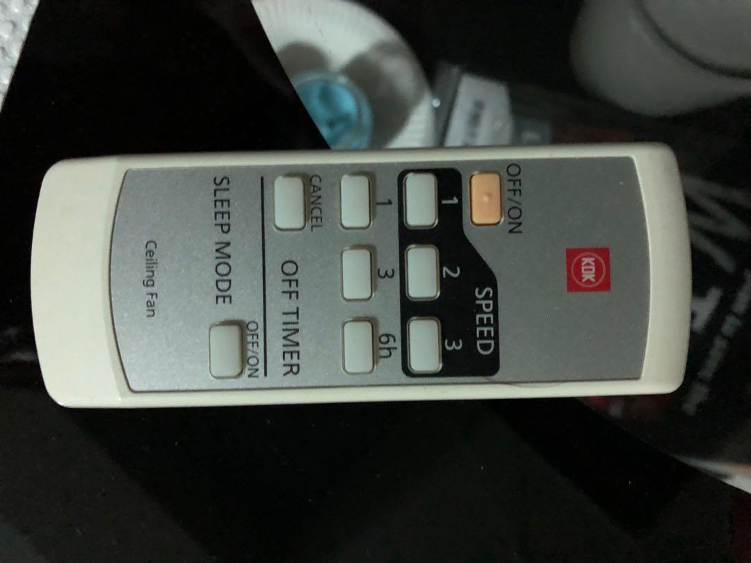 KDK R48SP sliver ceiling fan with remote (No Lights), Furniture & Home ...