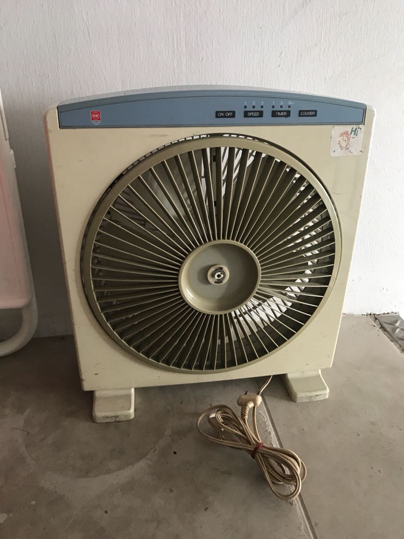 KDK vintage Box Fan (refurbished), Furniture & Home Living, Lighting ...