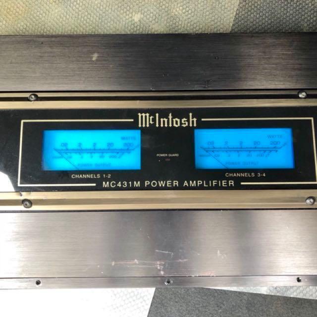 Mcintosh car power amplifier - blue meters, Car Accessories on Carousell