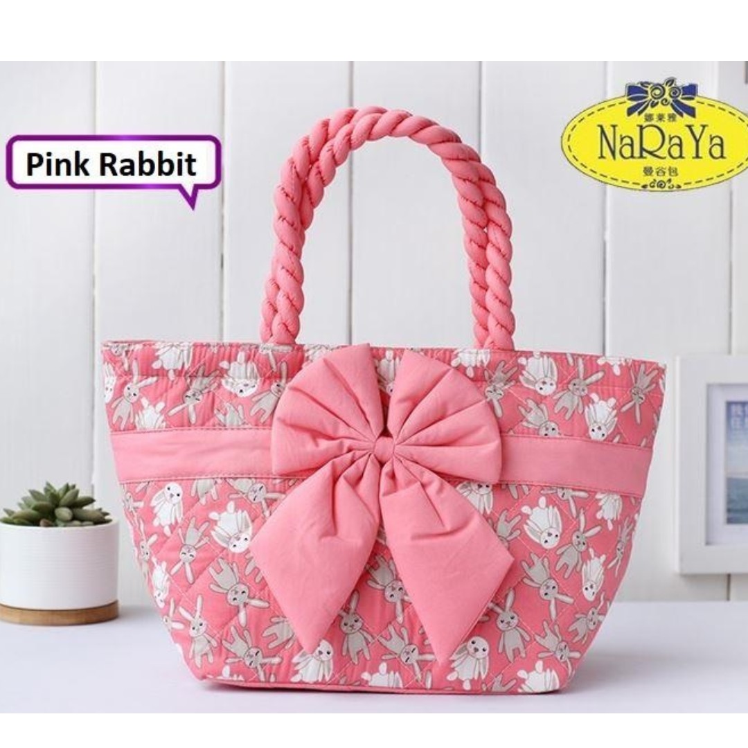 Naraya Pink Rabbit series bag, Women's Fashion, Bags & Wallets, Tote ...