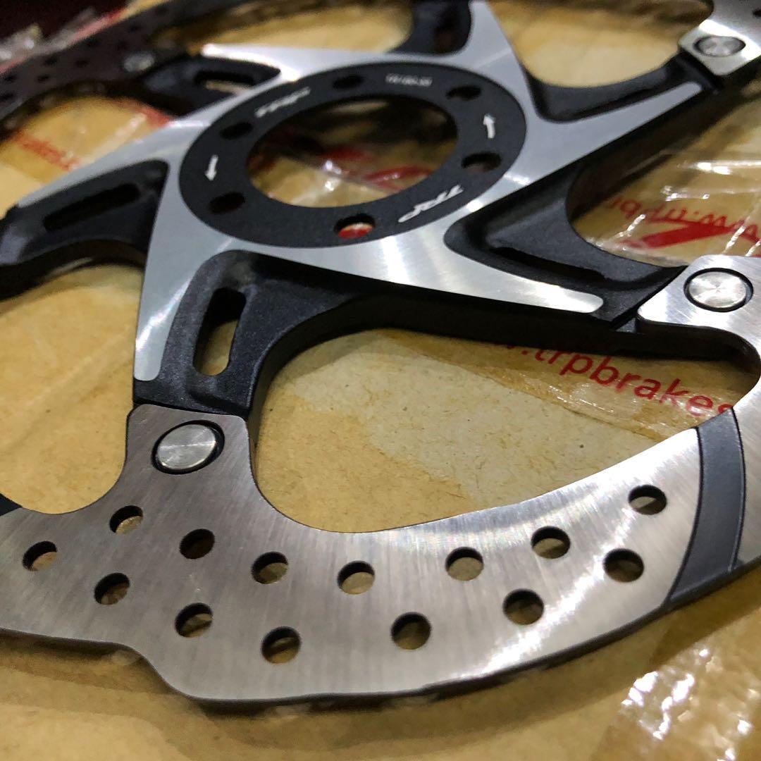 New: 180mm TRP-33 2-PIECE SLOTTED ROTOR six bolt rotor, Bicycles & PMDs ...