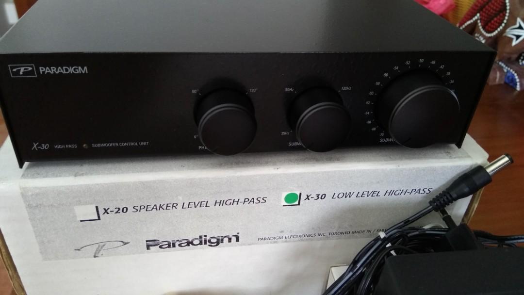 Paradigm X-30 active cross-over for subwoofer., Audio, Other Audio ...
