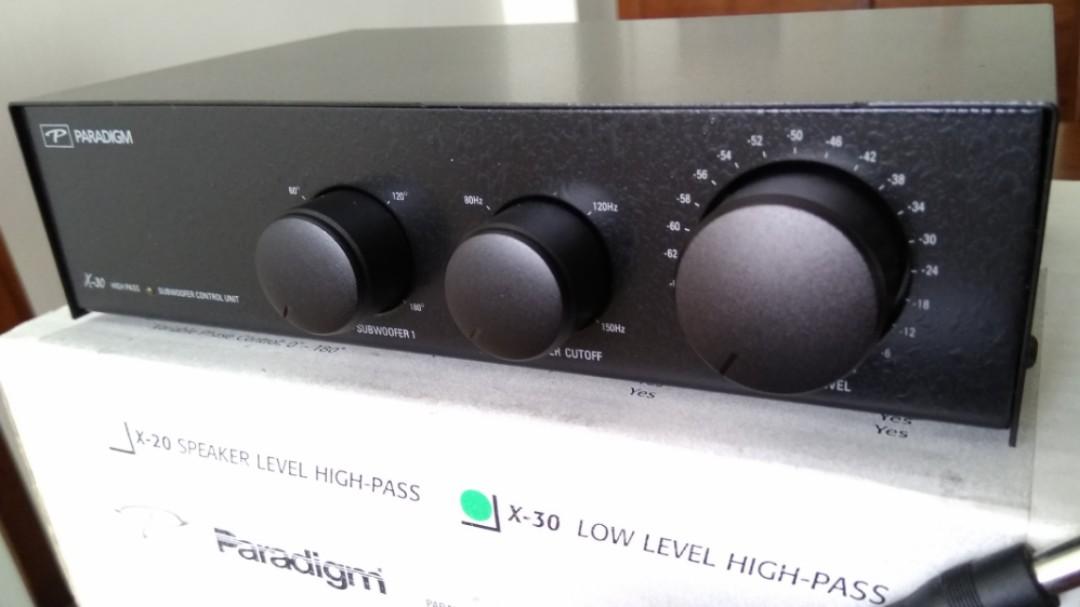 Paradigm X-30 active cross-over for subwoofer., Audio, Other Audio ...