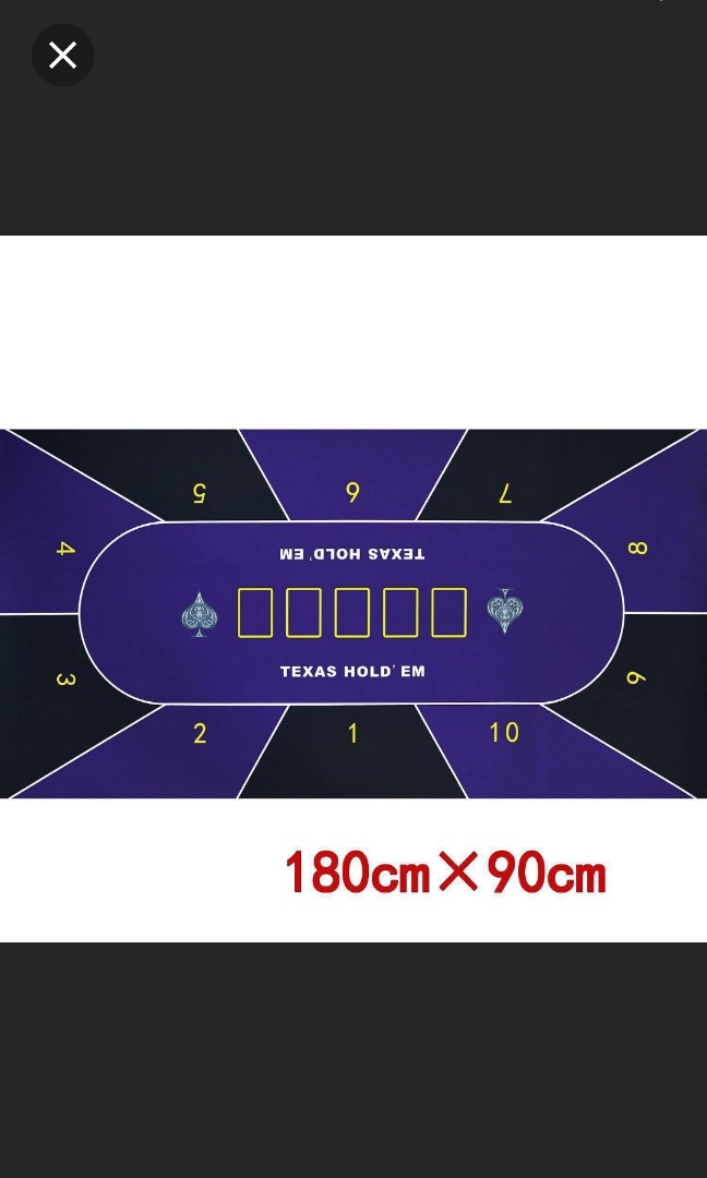 Poker mat layout, Hobbies & Toys, Toys & Games on Carousell