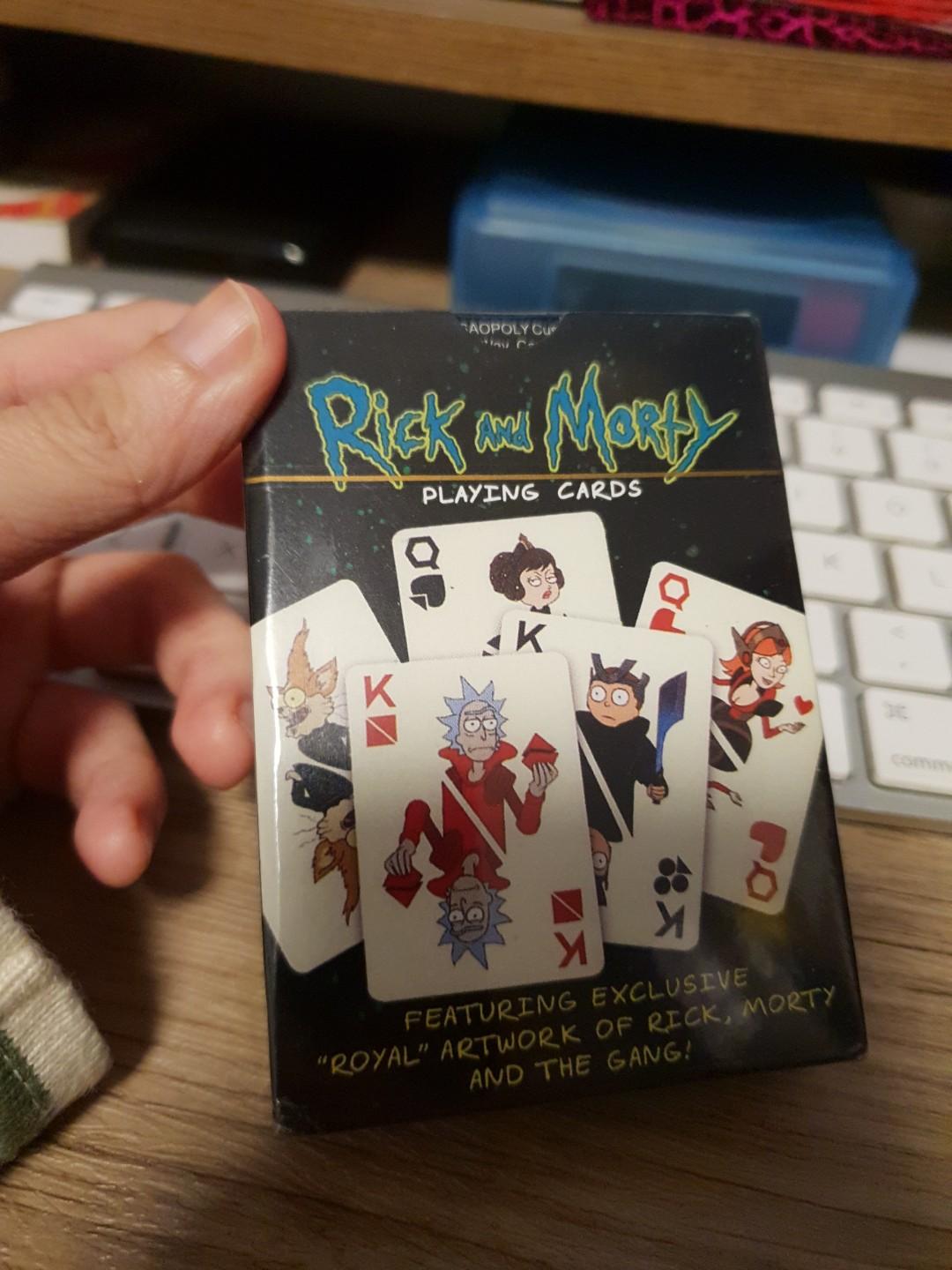 Rick and Morty poker cards, Hobbies & Toys, Toys & Games on Carousell
