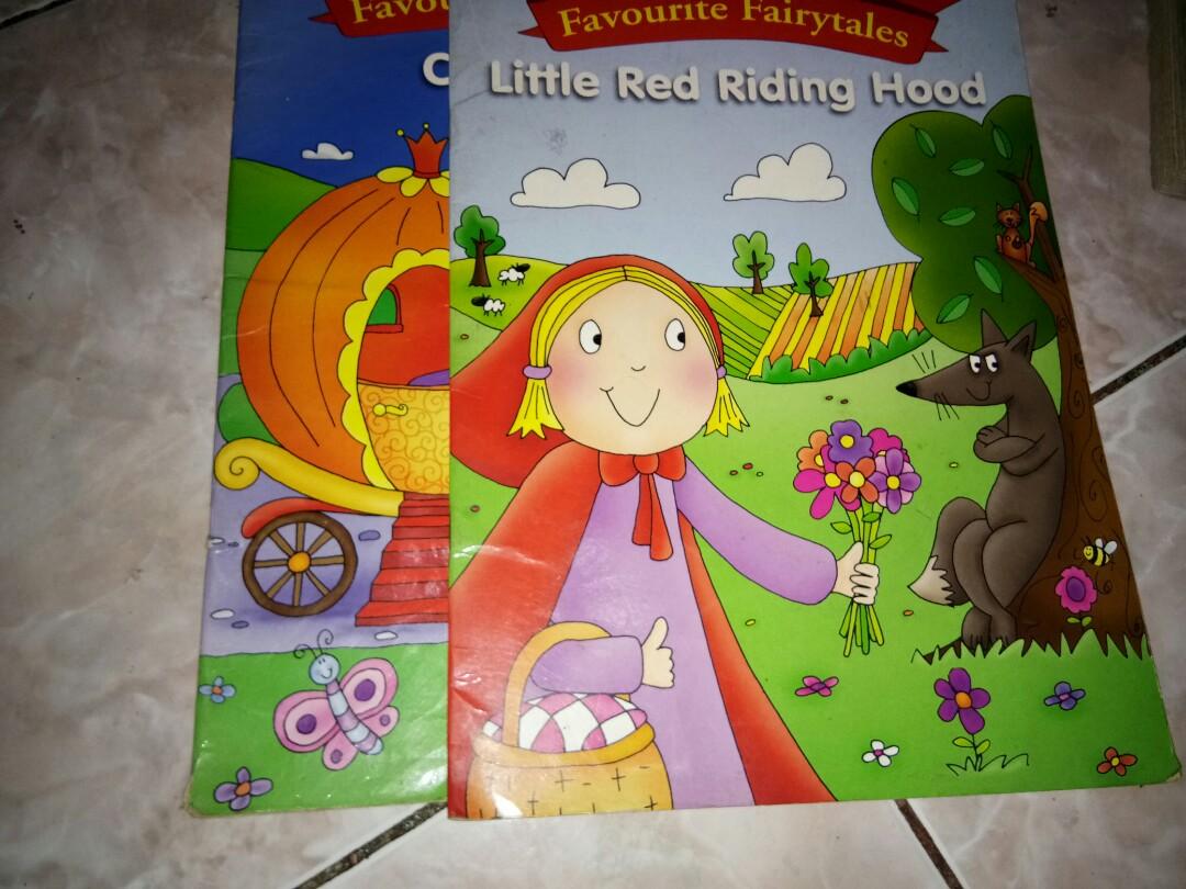 Storybook set of 2 cinderella & little red, Hobbies & Toys, Books ...