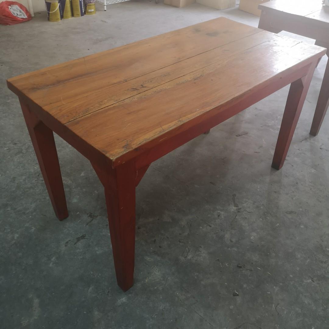 The world's most sturdy wood table, Furniture & Home Living, Furniture ...