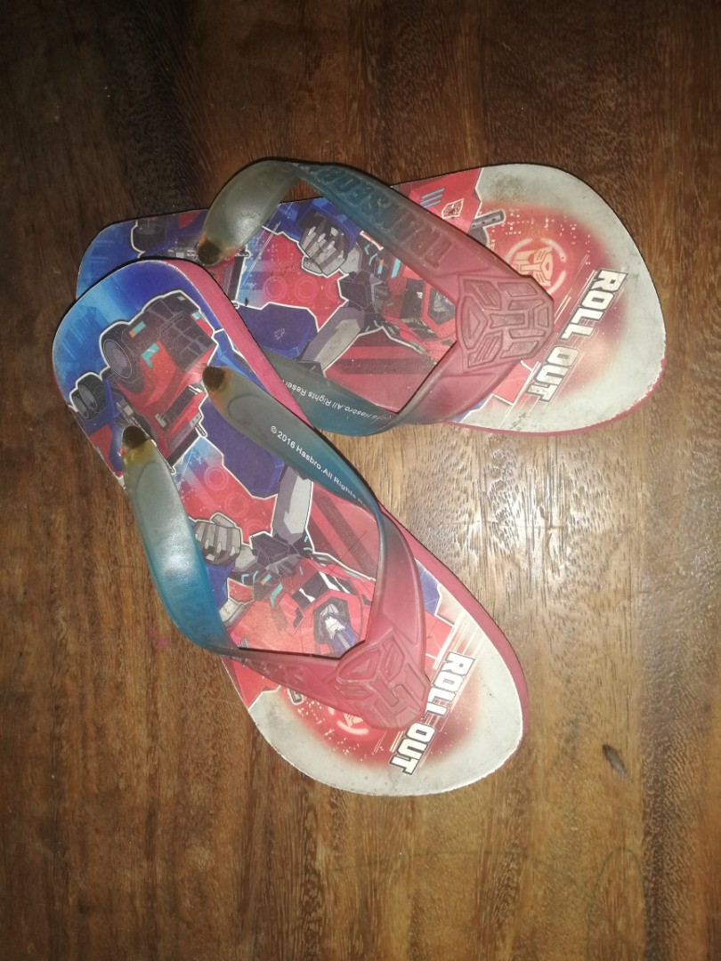 Transformers' Slippers, Babies & Kids, Babies & Kids Fashion on Carousell