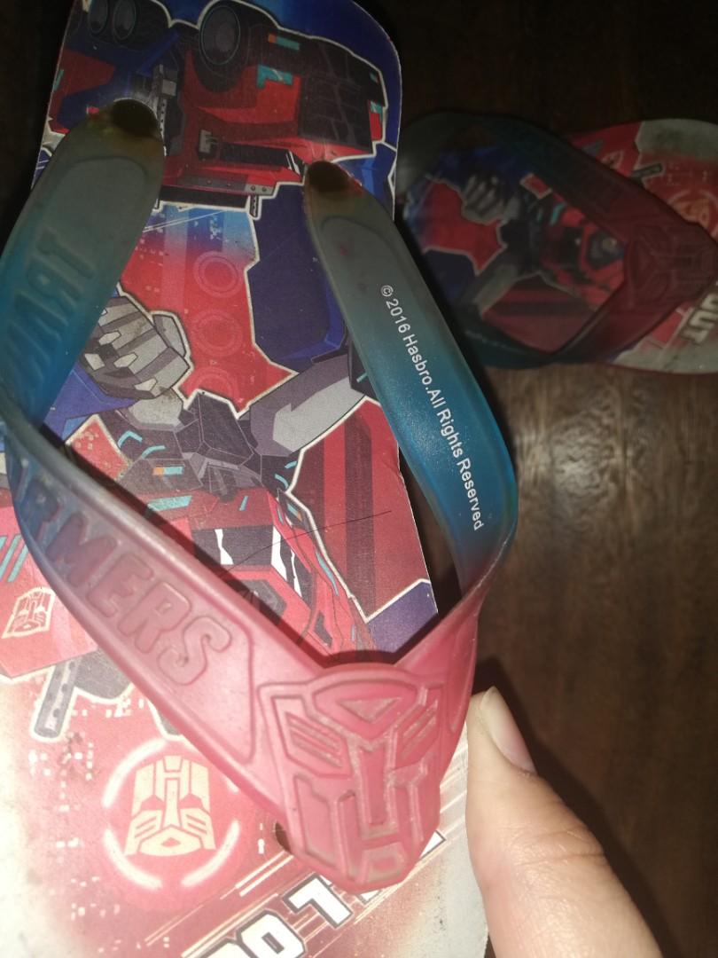Transformers' Slippers, Babies & Kids, Babies & Kids Fashion on Carousell