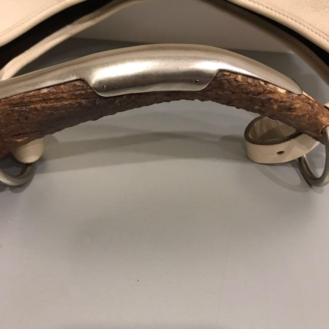 YSL Vintage Leather shoulder bag with bone handle, Women's Fashion ...