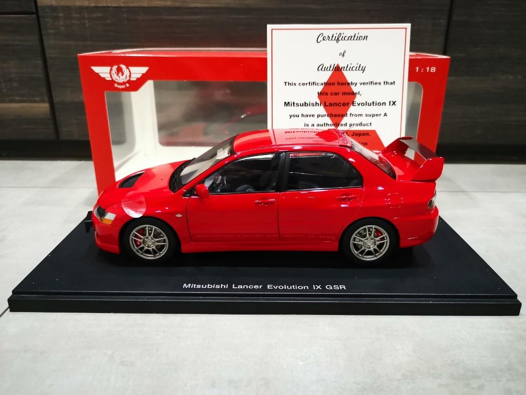 1/18 Super A Mitsubishi Lancer Evolution IX Evo 9 CT9A (Red ...