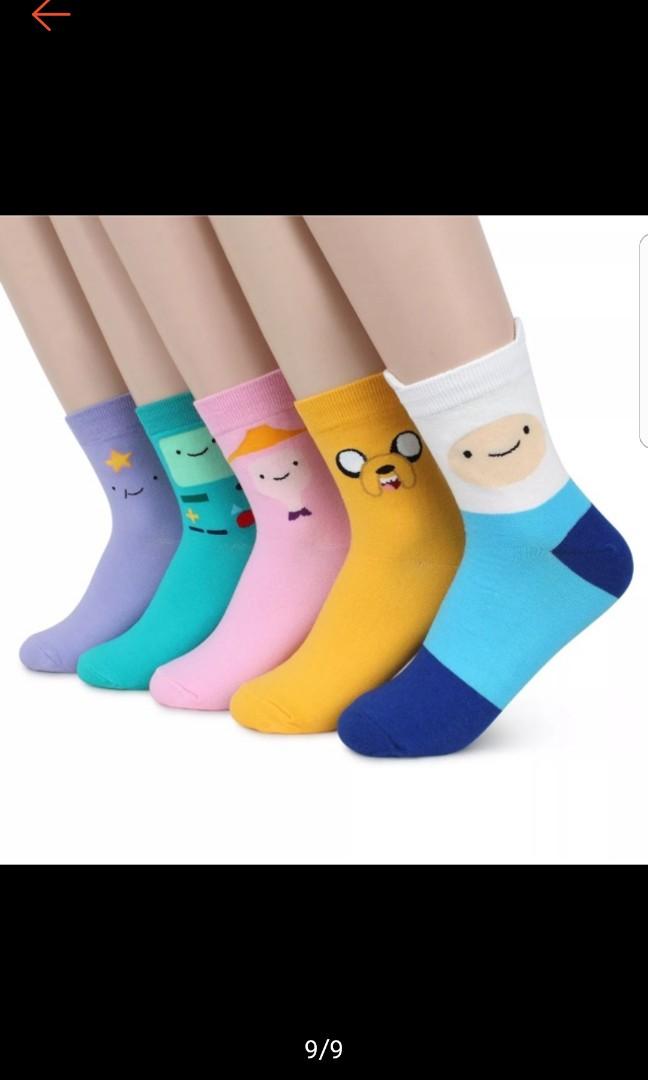 Adventure Time designed socks / Character socks / Cartoon characters ...
