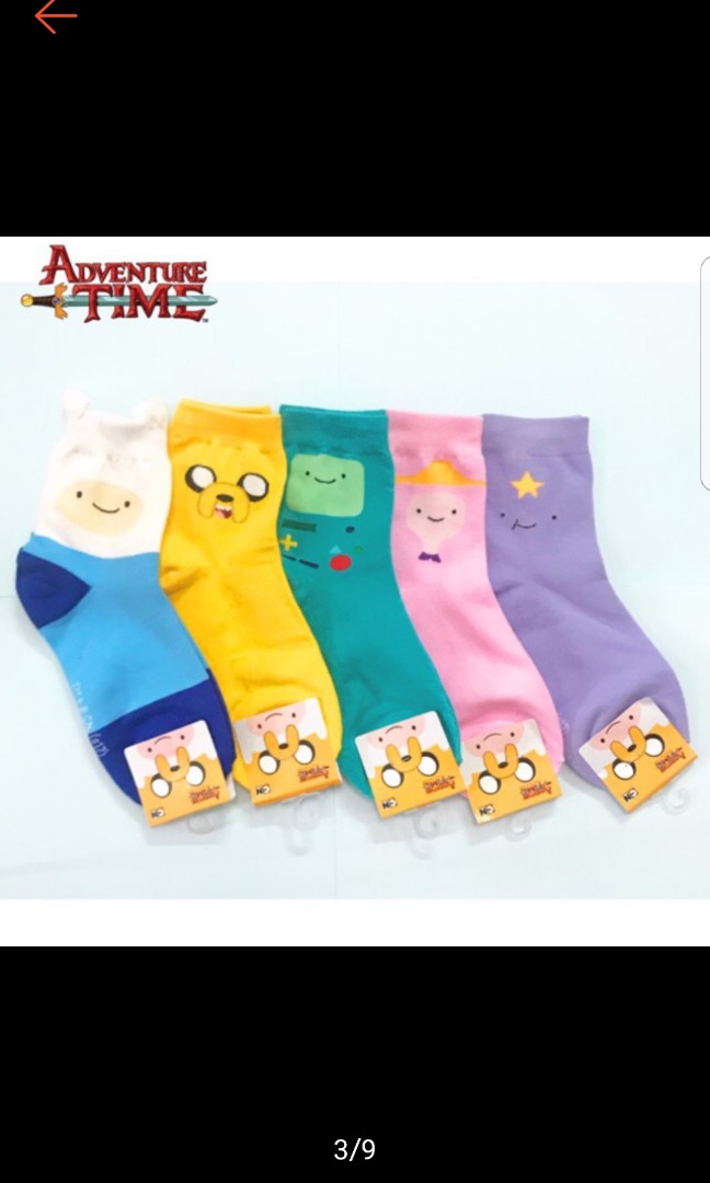 Adventure Time designed socks / Character socks / Cartoon characters ...