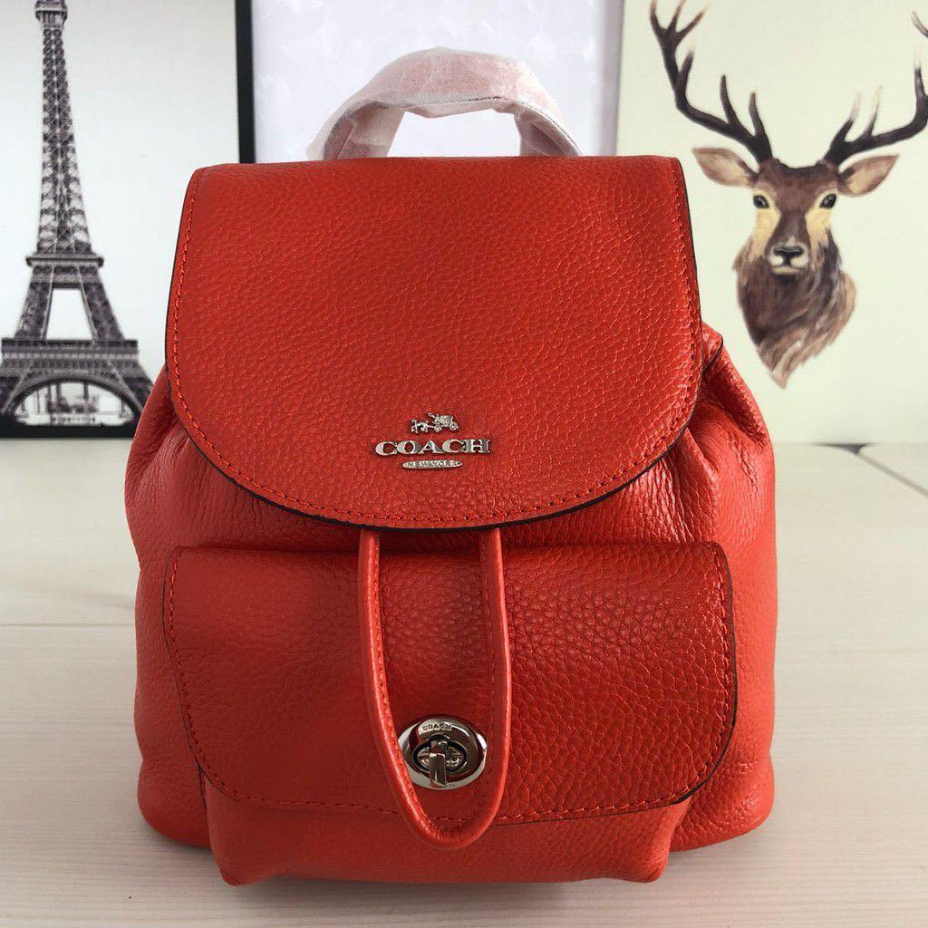 Authentic coach mini billie pebble leather backpack, Luxury, Bags ...