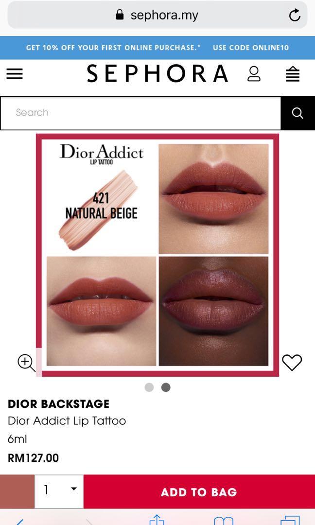 全新Dior Addict Lii Tattoo 421號（附效果圖）, 美容＆化妝品, 健康及美容 - 皮膚護理, 化妝品 - Carousell