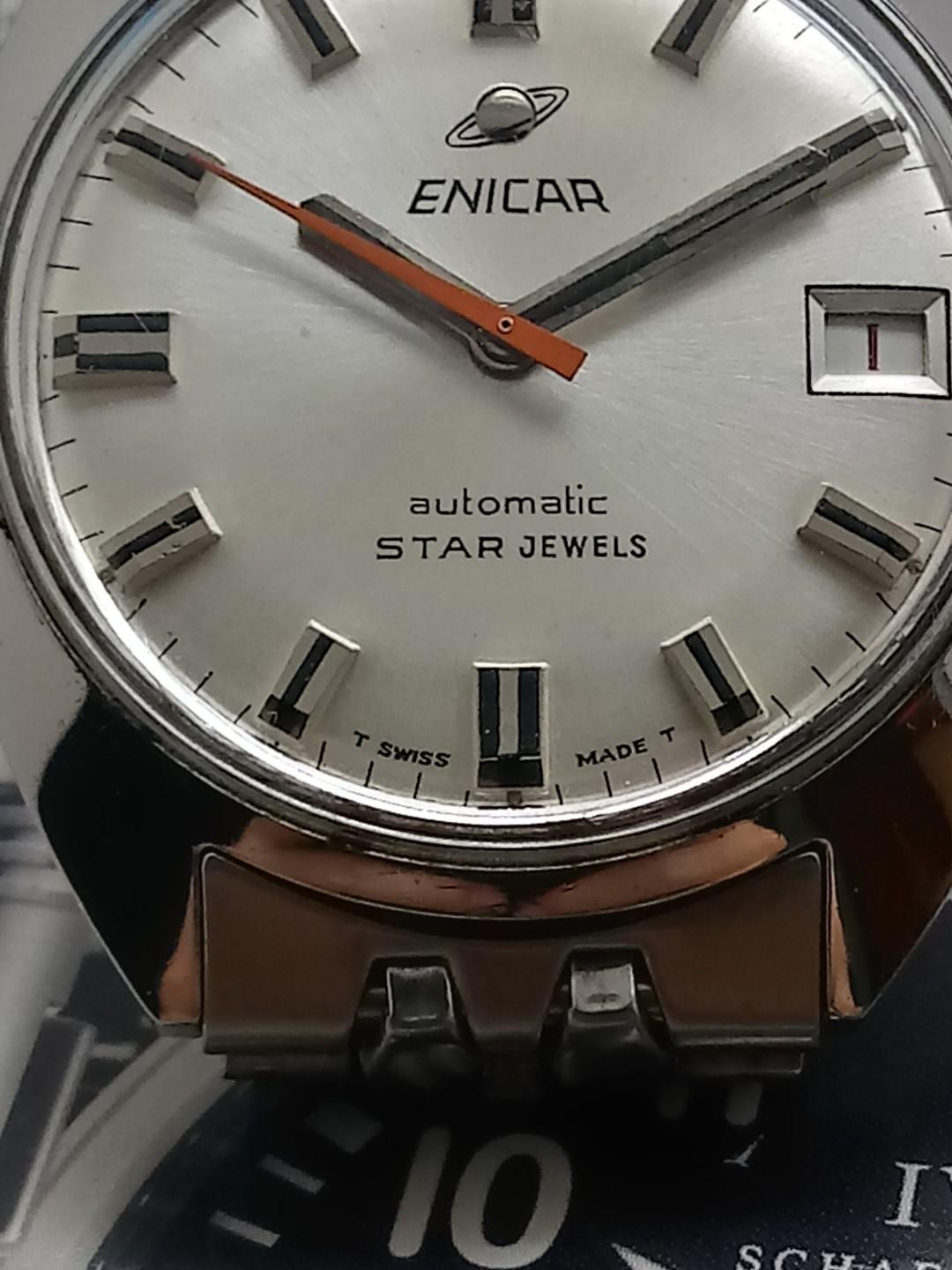 ENICAR STAR JEWELS 24 JEWELS AUTOMATIC WATCH, Luxury, Watches on Carousell