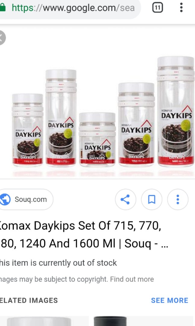 Komax daykips canister/ container, TV & Home Appliances, Kitchen Appliances, Kettles & Airpots ...