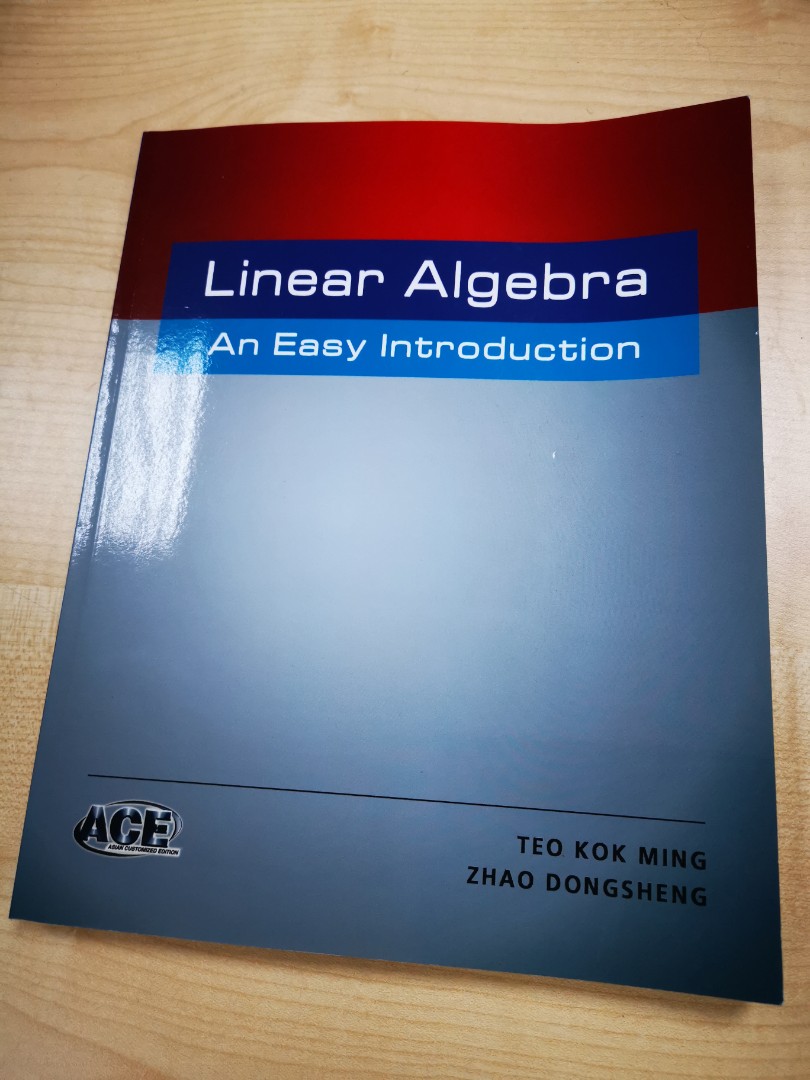 Linear Algebra Mathematics Textbook, Hobbies & Toys, Books & Magazines, Textbooks on Carousell