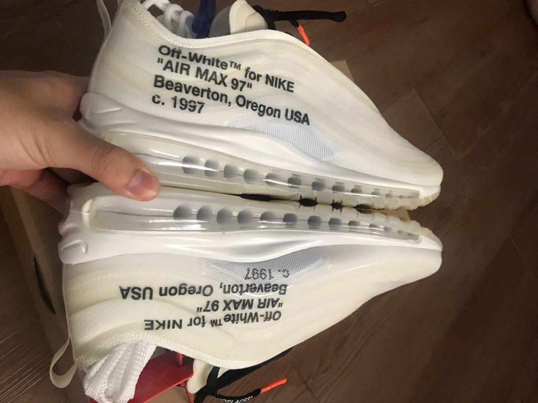 Nike offwhite Airmax 97 OG, Men's Fashion, Footwear, Sneakers on Carousell