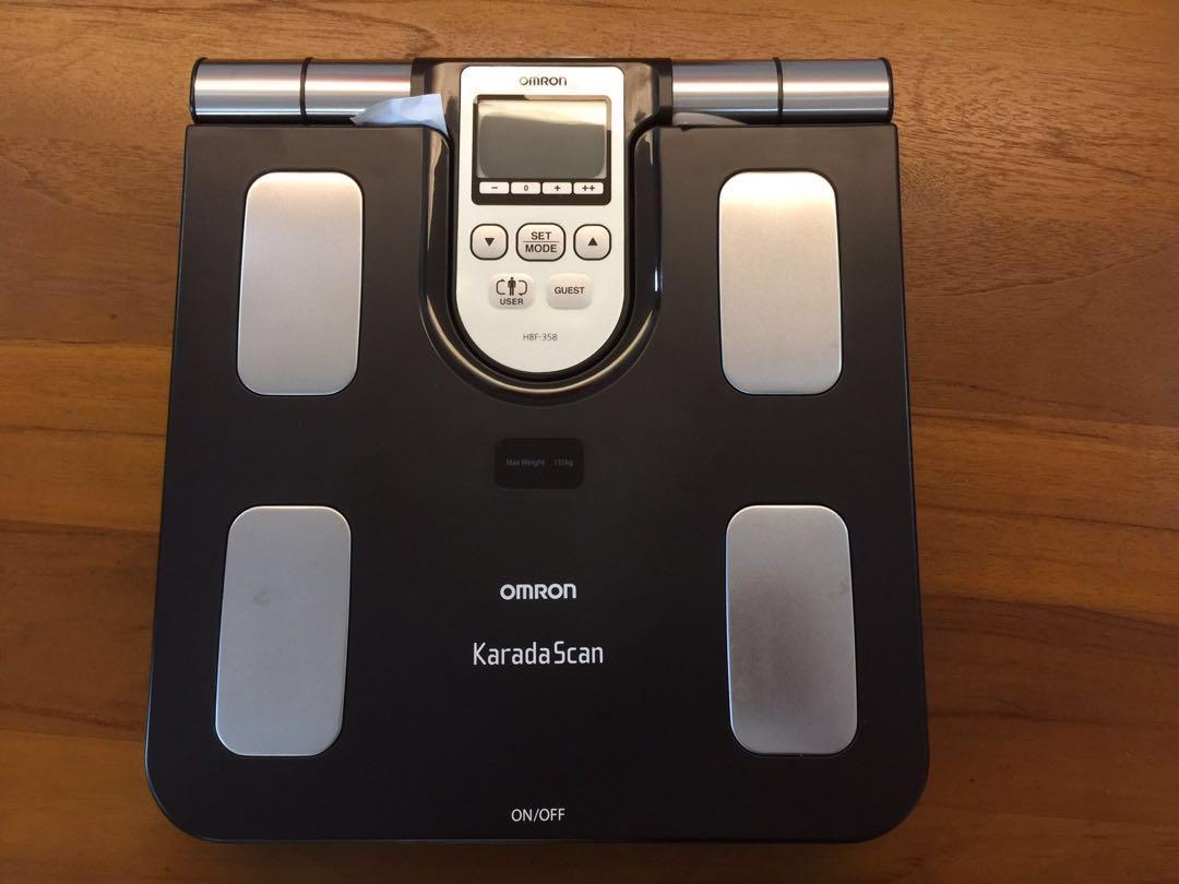 Omron Karada Scan (Brand New) HBF-358-BW Body Fat Analyzer Composite ...