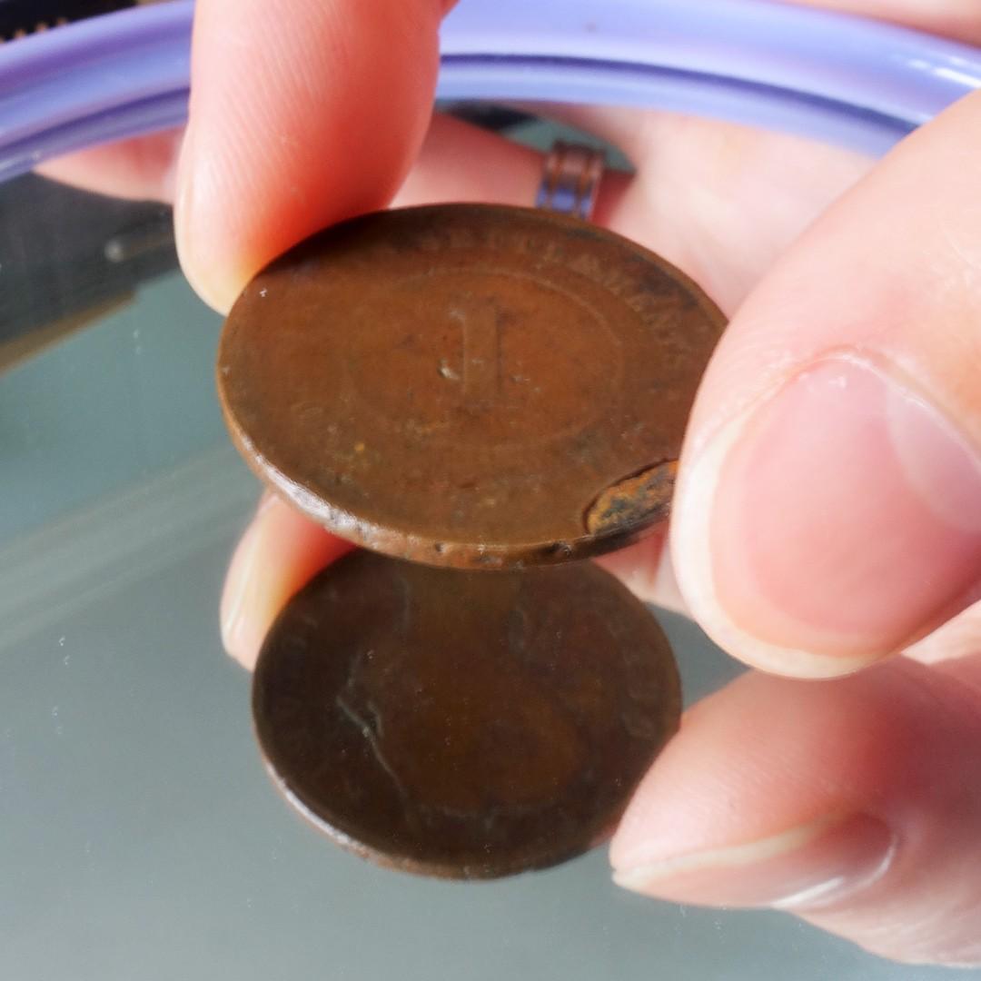 Rare Rotated Die Error Coin Straits Settlement 1 Cent One Cent 1889 ...