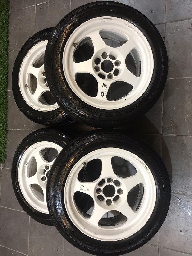 RIM EVO REGAMASTER 15INCH PCD4x100 AXIA BEZZA MYVI ALZA WIRA FLX SATRIA JAZZ CITY VIOS ALMERA ...