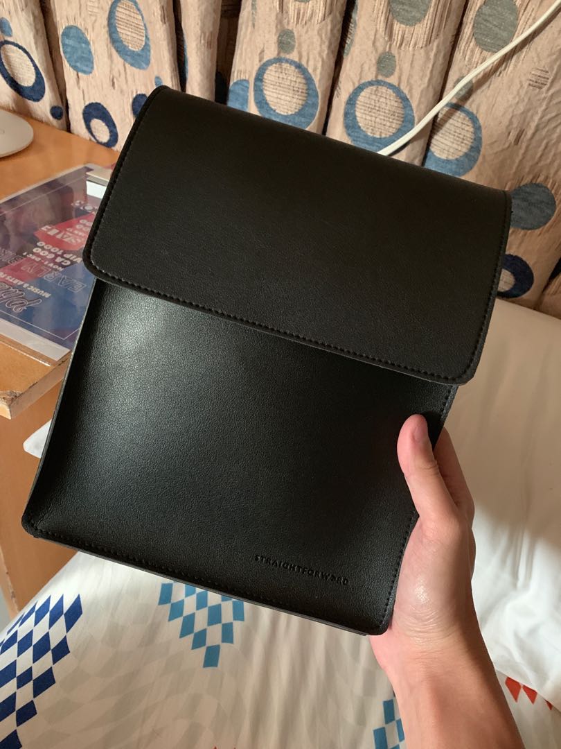 STRAIGHTFORWARD LEATHER BAG, Men's Fashion, Bags, Sling Bags on Carousell