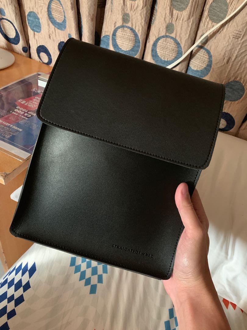 STRAIGHTFORWARD LEATHER BAG, Men's Fashion, Bags, Sling Bags on Carousell