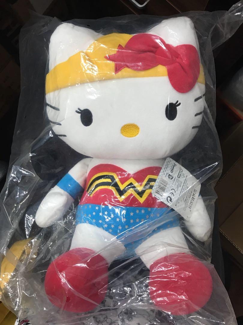 DC Comics x Hello Kitty Wonder Woman 40cm Plush, Hobbies & Toys, Toys ...