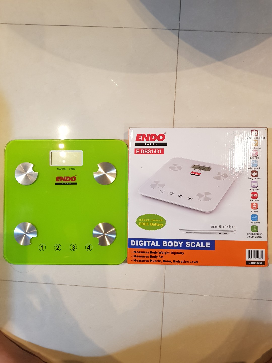 Endo Weighing Scale, Health & Nutrition, Health Monitors & Weighing ...