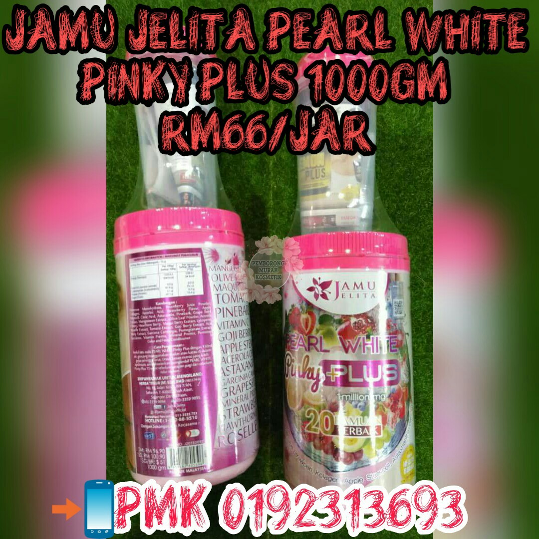Jamu jelita pearl white pinky plus, Food & Drinks, Beverages on Carousell