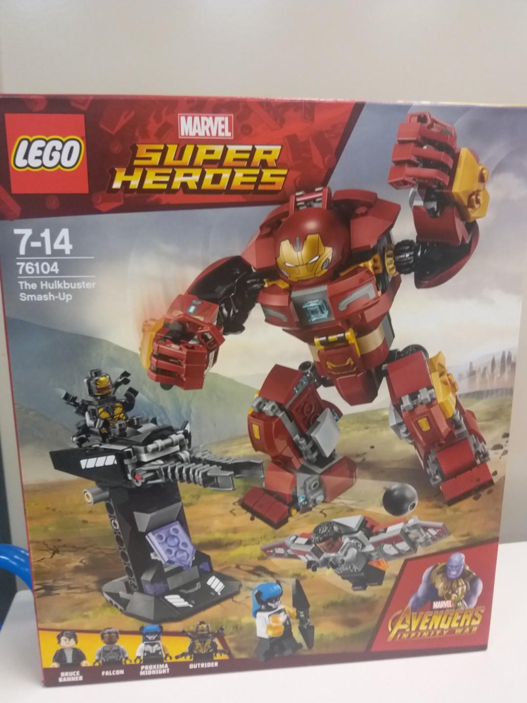 Lego 76104 Marvel Super Heroes The Hulkbuster Smash Up 全新 靚盒, 興趣及遊戲, 玩具 ...