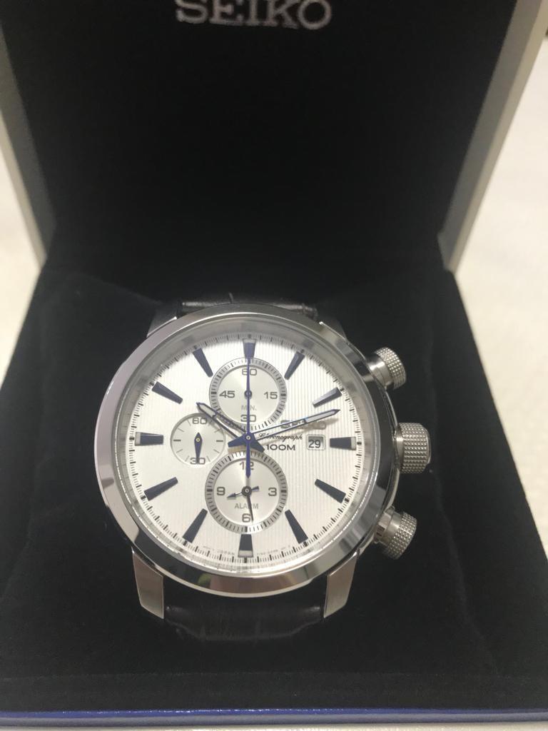 Seiko Chrono Watch, Luxury, Watches on Carousell