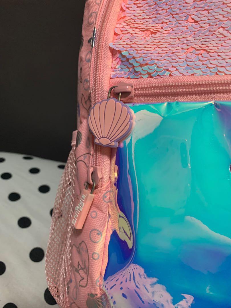 Smiggle Backpack Mermaid Sequence, Babies & Kids, Going Out, Diaper ...