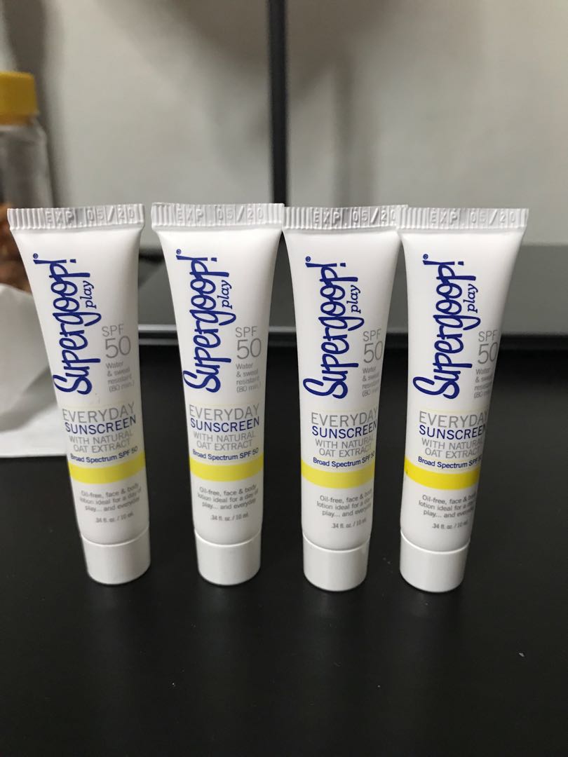 Supergoop SPF 50 Everyday Sunscreen with Natural Oat Extract, Beauty ...