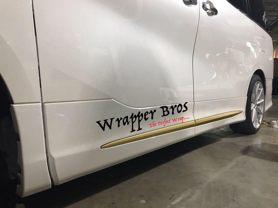Dechrome Wrap Sticker - Toyota Alphard, Car Accessories, Accessories on ...
