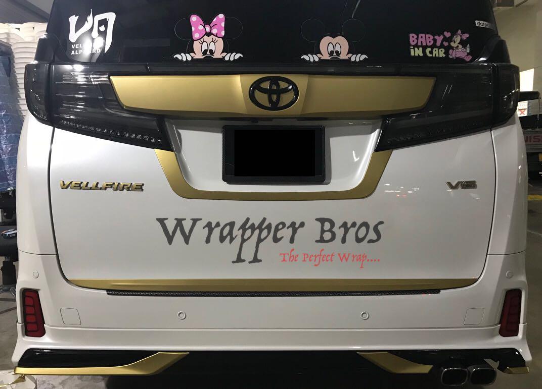 Dechrome Wrap Sticker - Toyota Alphard, Car Accessories, Accessories on ...